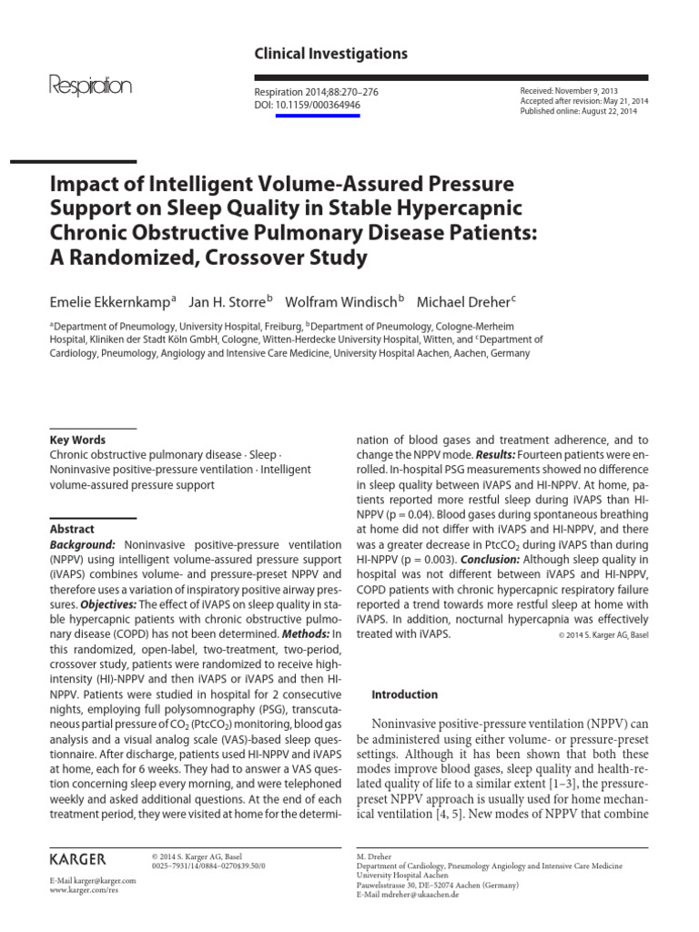 iVAPS EN EPOC | PDF | Pulmonology | Chronic Obstructive Pulmonary Disease