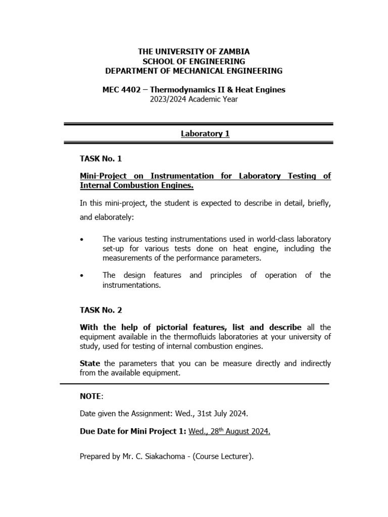 Lab1 - Mini Project 1 2024. | PDF | Technology & Engineering