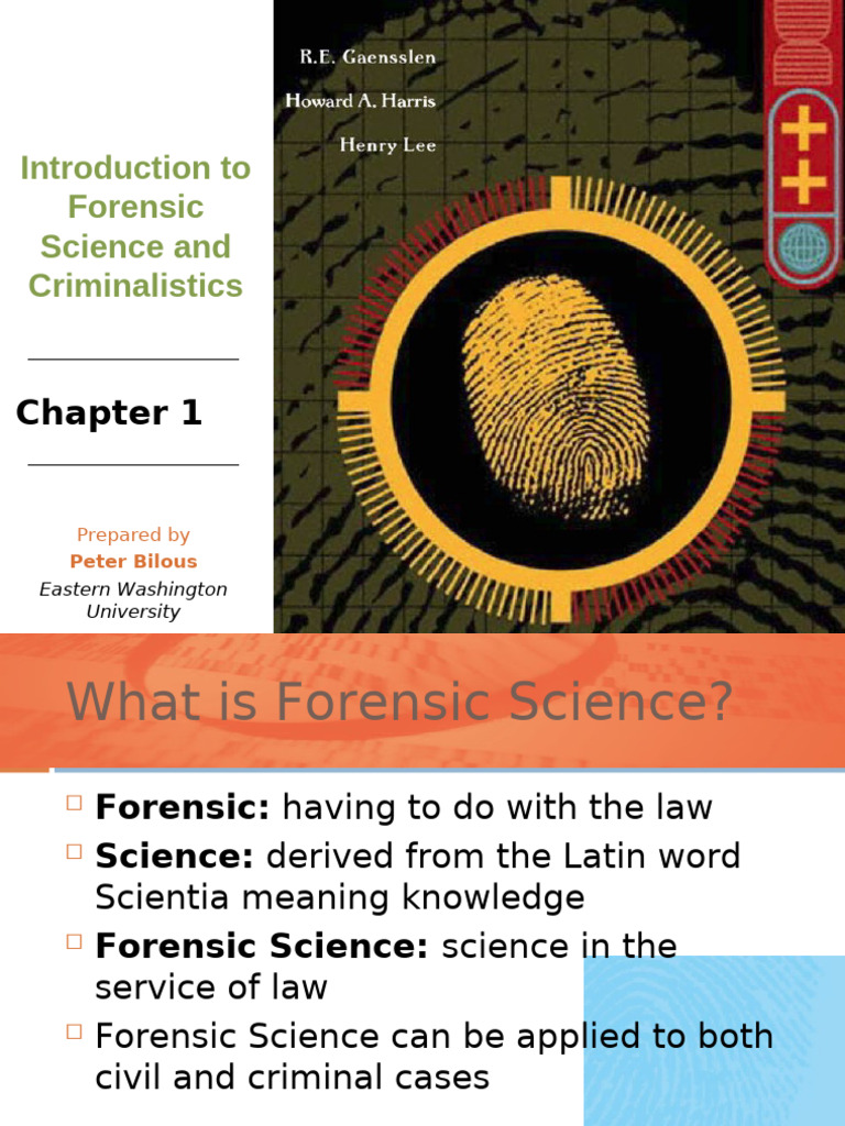 Chapter 1 - The Nature of Forensic Science | PDF | Forensic Science ...