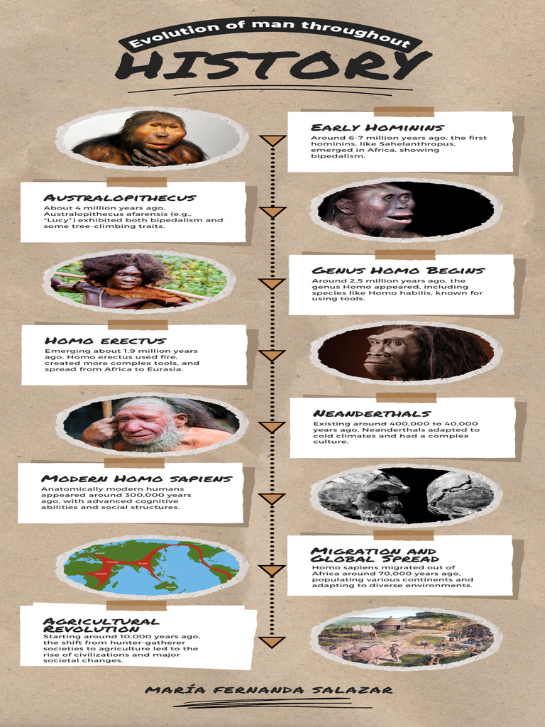 Evolution of Man Throughot History | PDF | Homo | Biological Anthropology