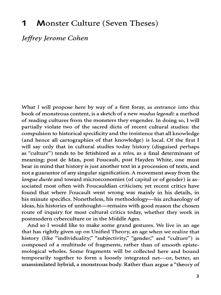 Monsters and Cultural Reflection | PDF | Dracula | Vampires