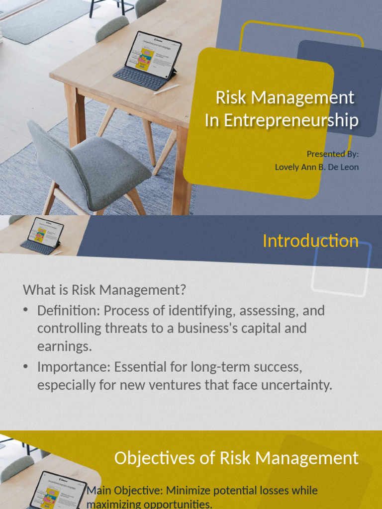 Risk Management Presentation | PDF | Risk Management | Risk