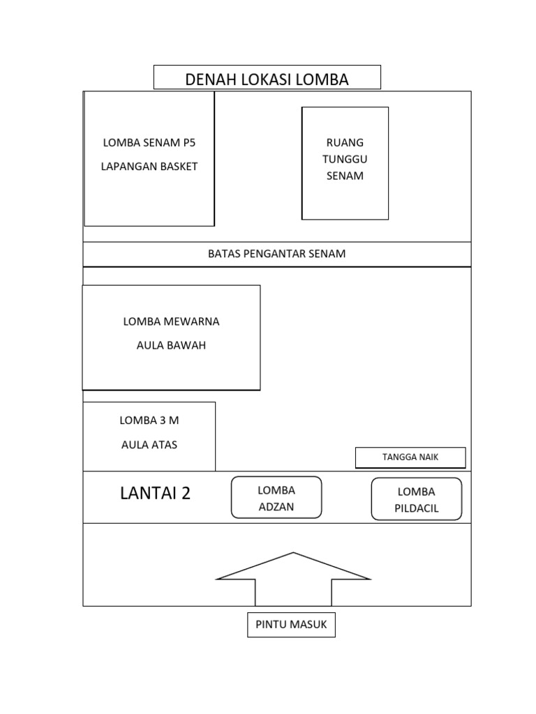 Denah Lokasi Lomba | PDF