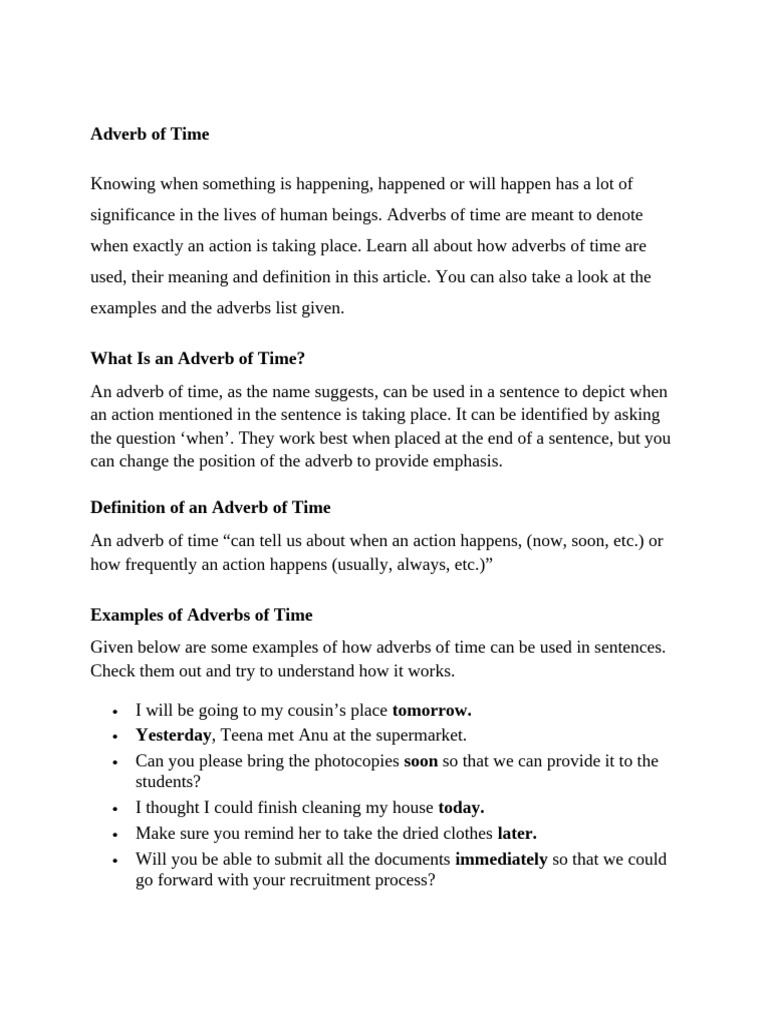 Adverb group Assignment info | PDF | Grammar | Semantics