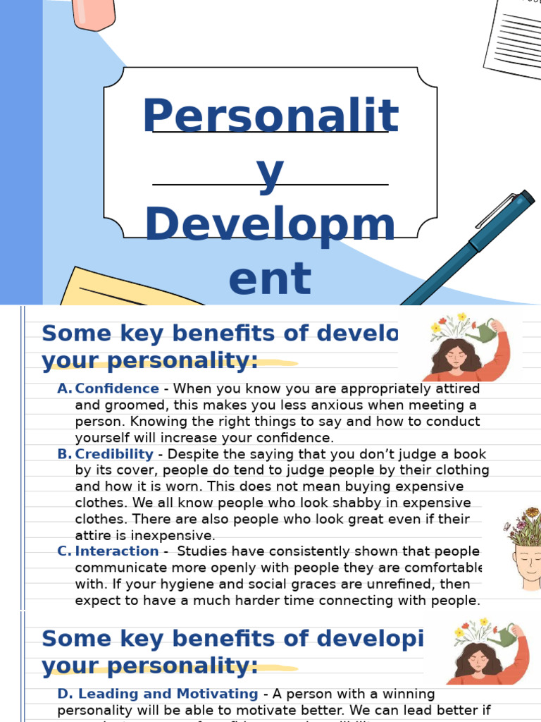 Personality Development | PDF | Behavioural Sciences | Psychological ...
