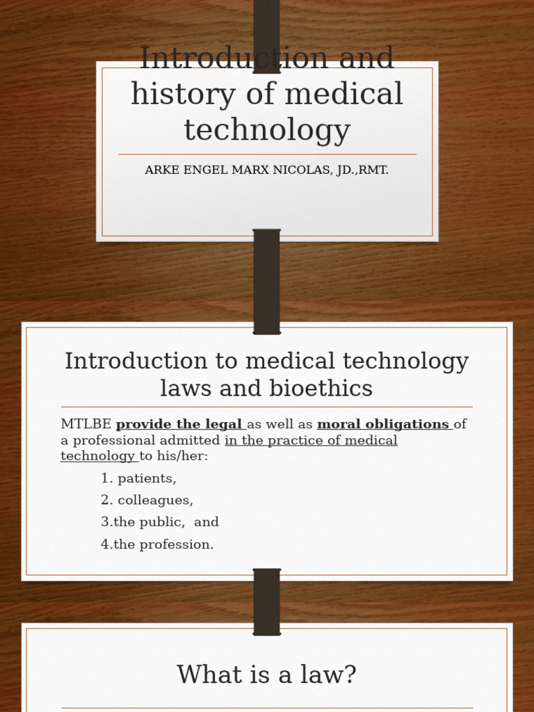 Introduction and History of Medical Technology | PDF | Medicine | Bioethics