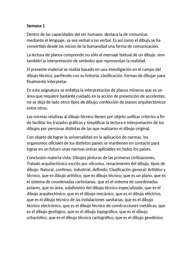 Resumen Asignatura Lectura de Planos | PDF | Dibujo | Dibujo técnico