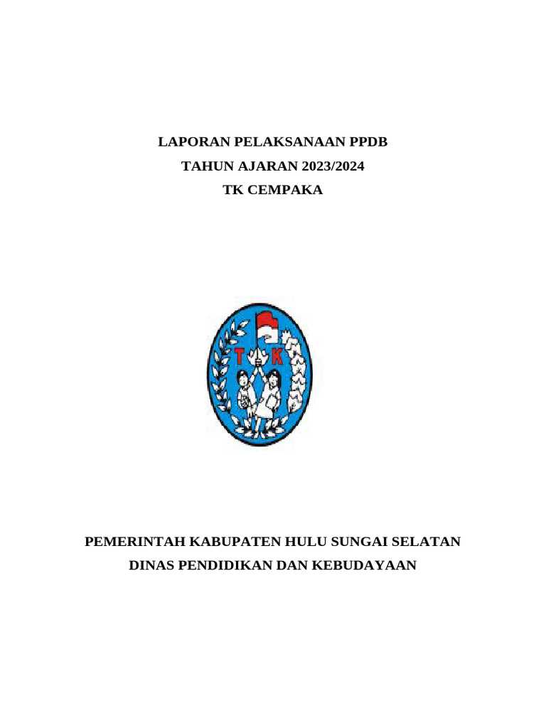 Laporan PPDB TK Cempaka 2023/2024 | PDF