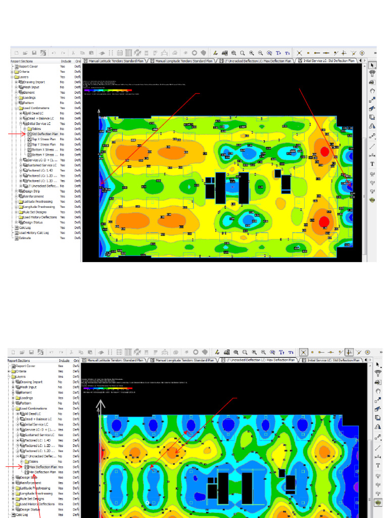 PT Slab Deflection and Stress Guide | PDF | Stress (Mechanics)
