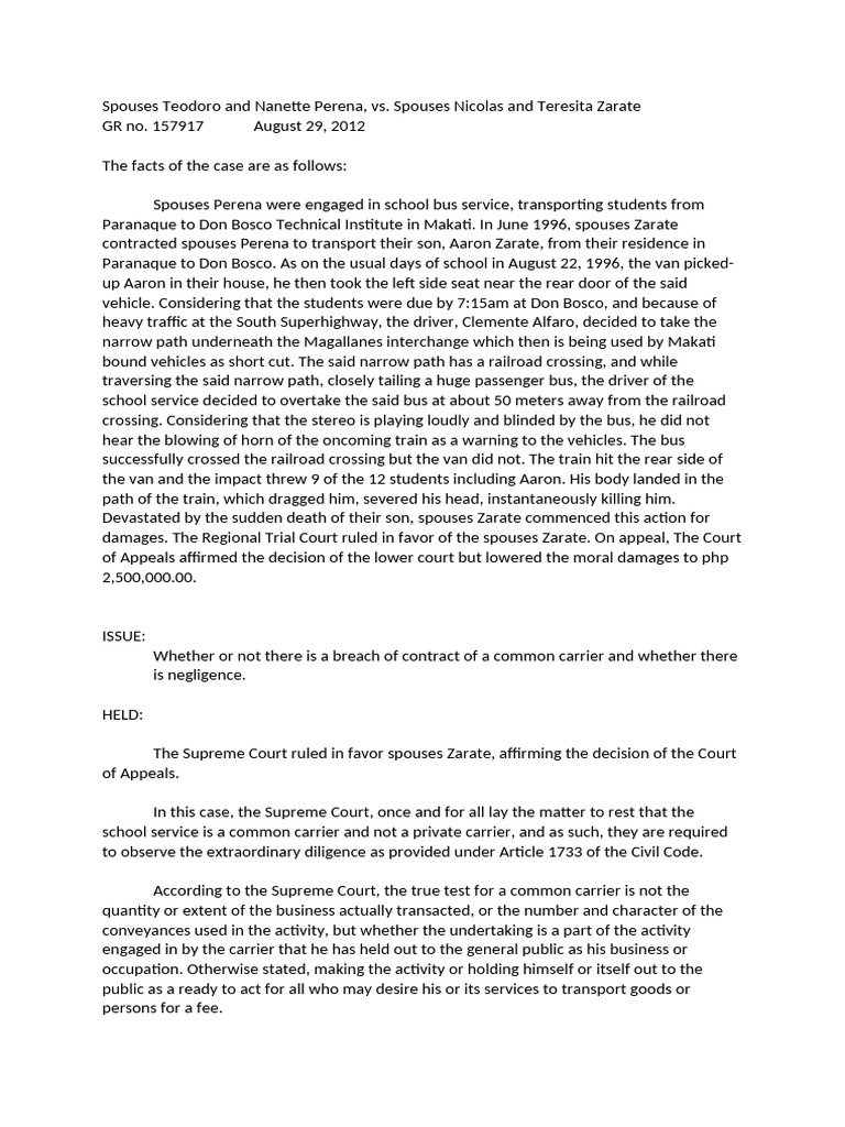 1 Transpo-Spouses-Perena-and-Zarate-Case | PDF | Justice | Crime & Violence