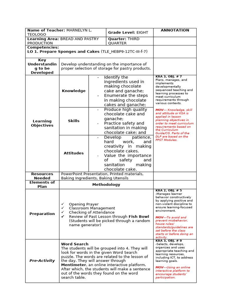 COT3_LESSON PLAN | PDF | Educational Assessment | Learning
