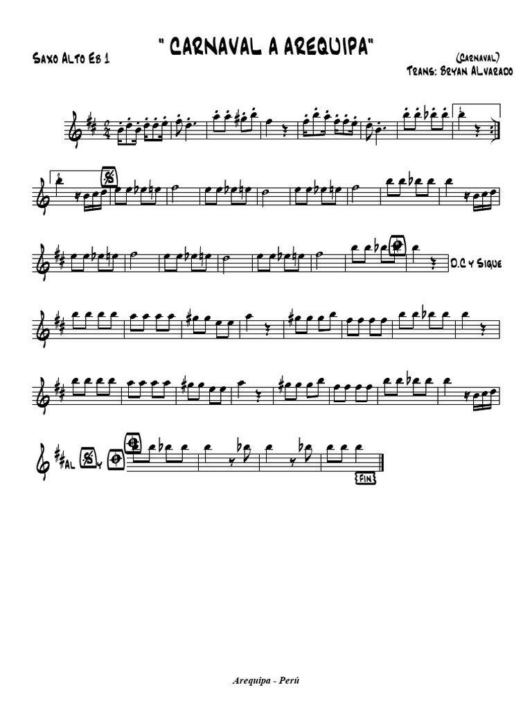 Carnaval de Arequipa - Bryan | PDF