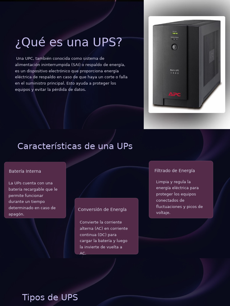 Que Es Una UPS LJHS | PDF | Ingenieria Eléctrica | Ingeniería Informática
