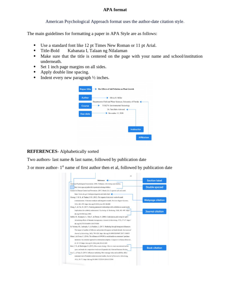 APA Format Guide | PDF