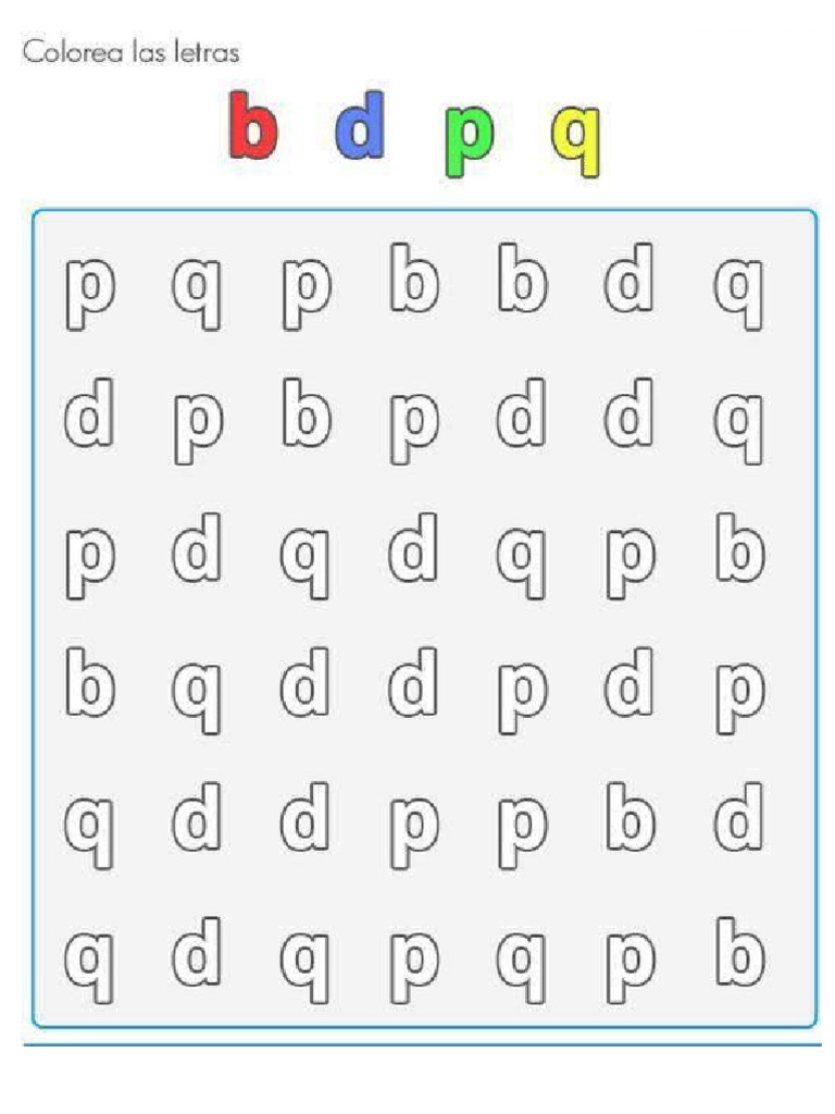 COLOREA LAS LETRAS | PDF