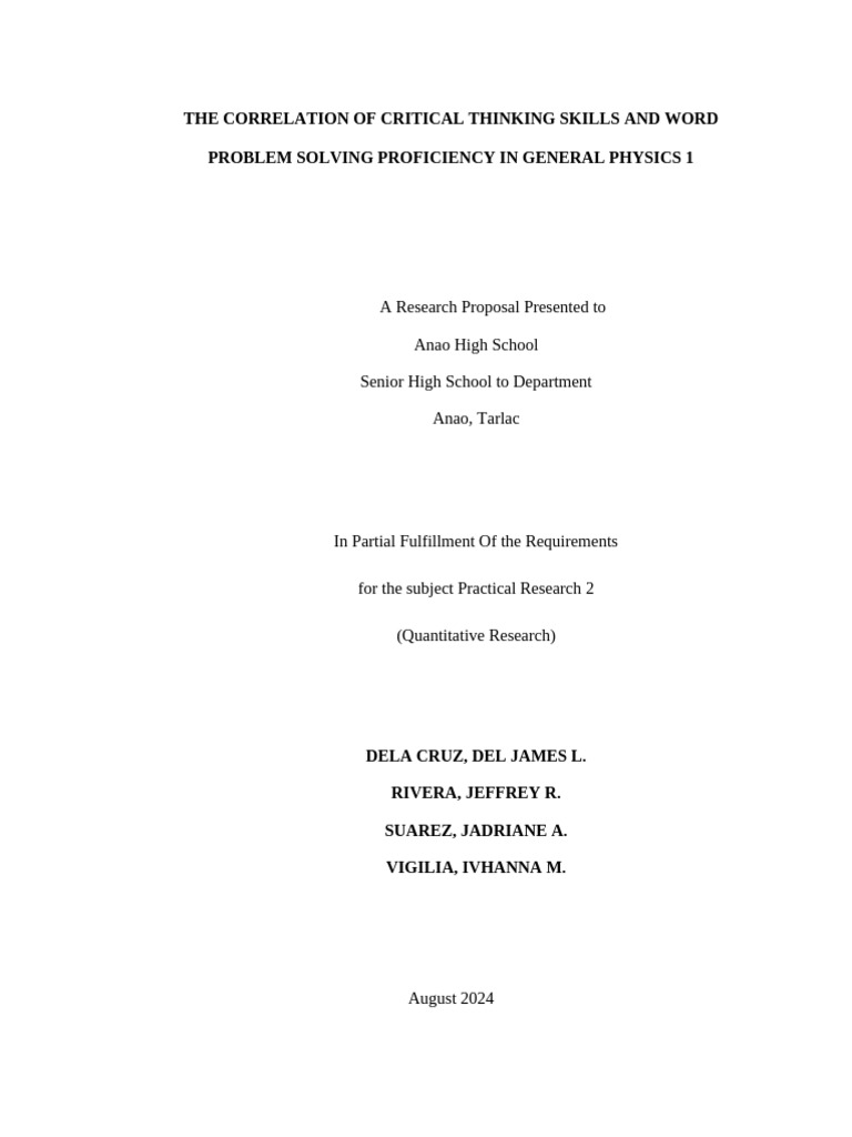 Critical Thinking Skills | PDF | Critical Thinking | Thought