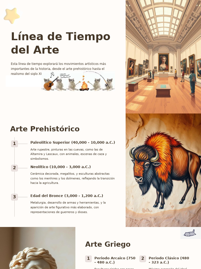 Línea de Tiempo del Arte Decorado | PDF | Escultura | Renacimiento