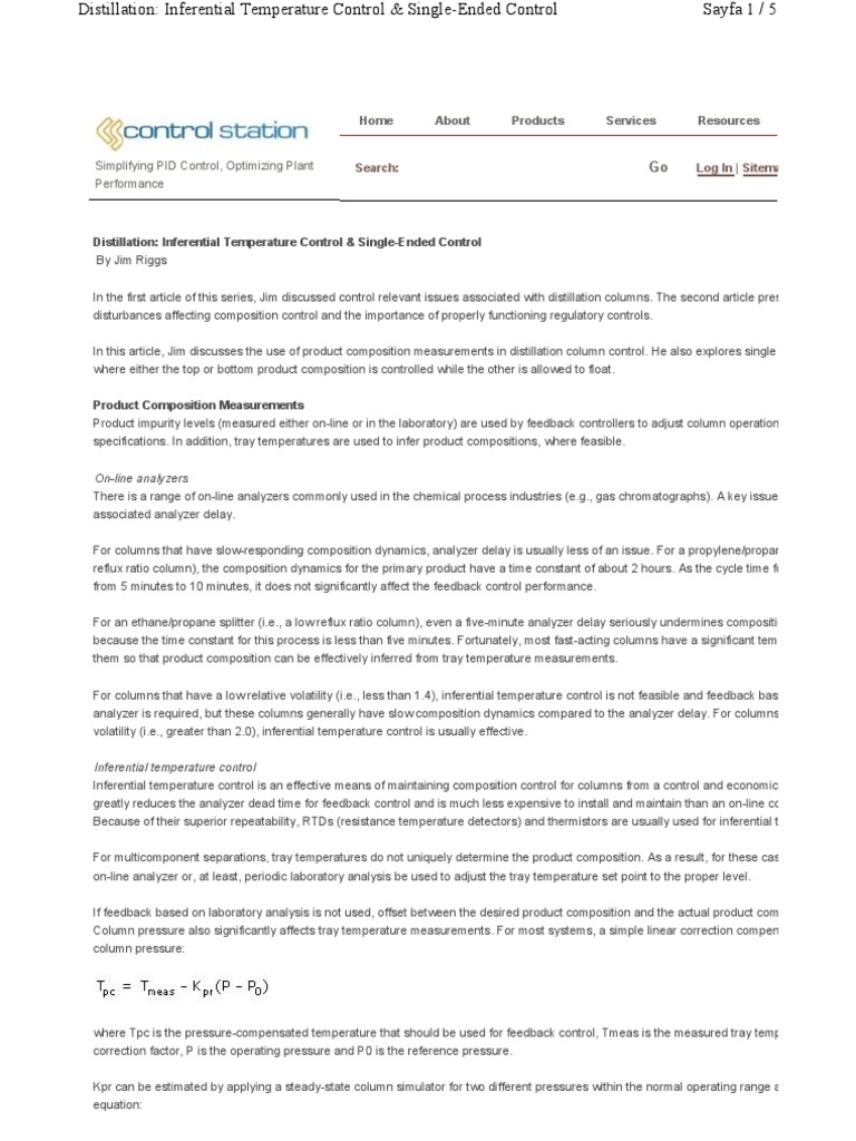 PCT Formula | PDF | Distillation | Control Theory