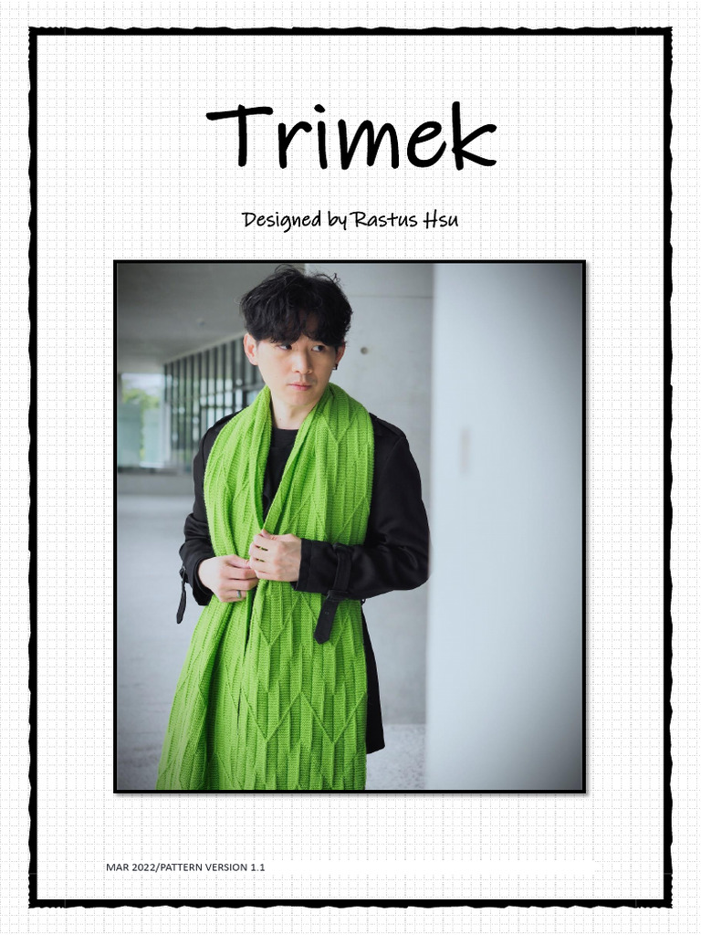 20221123 Trimek Pattern | PDF | Knitting | Yarn