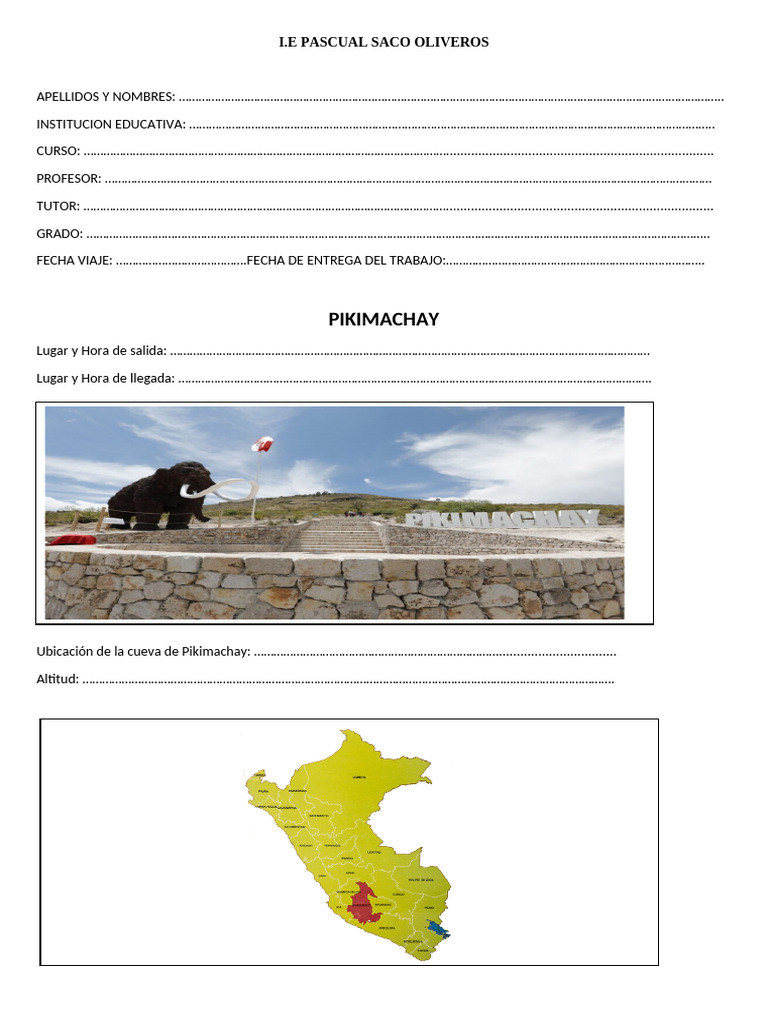 FICHA DE TRABAJO(geo) | PDF