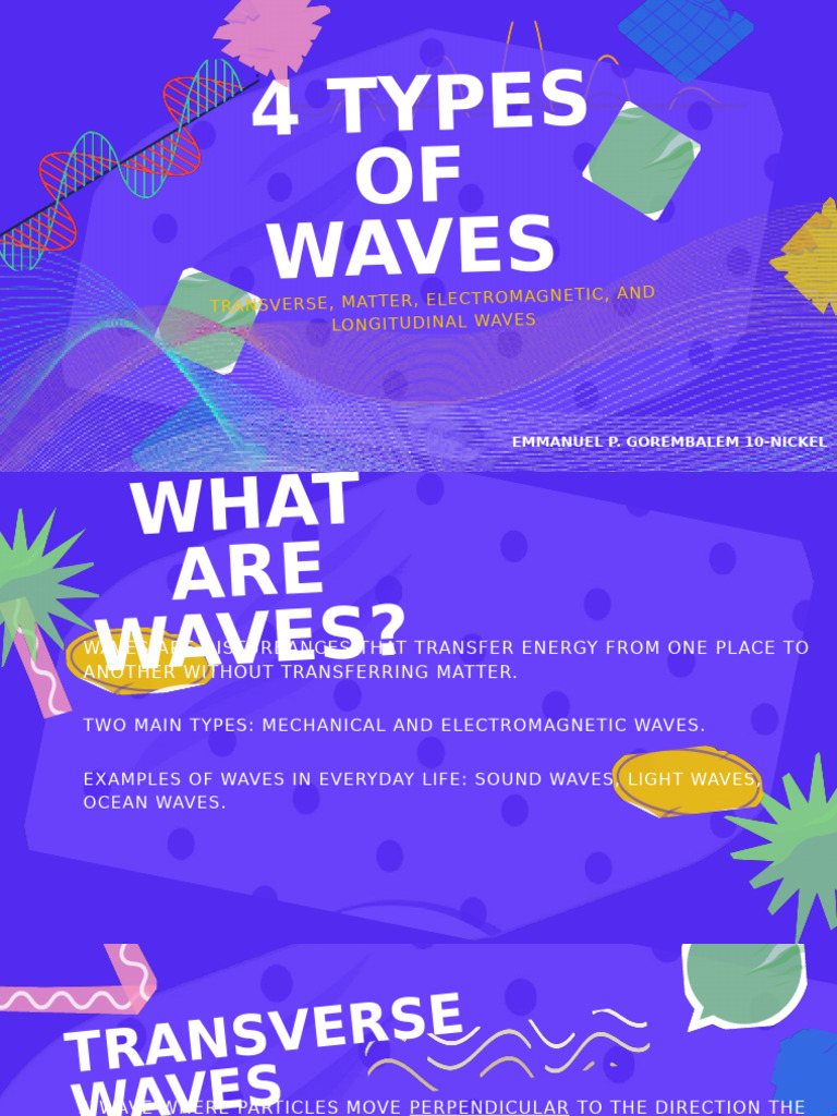 4 Types of Waves - Emmanuel Gorembalem 10-Nickel | PDF | Social Science ...