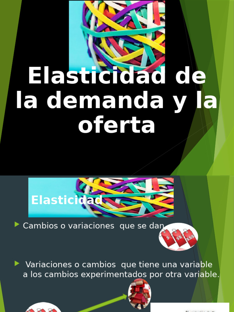 Elasticidad de La Demanda y La Oferta | PDF | Elasticidad (economía) | La elasticidad precio de ...