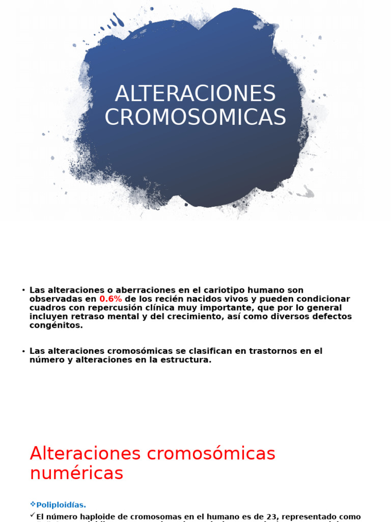 Alteraciones Cromosomicas | PDF | Mitosis | Genética