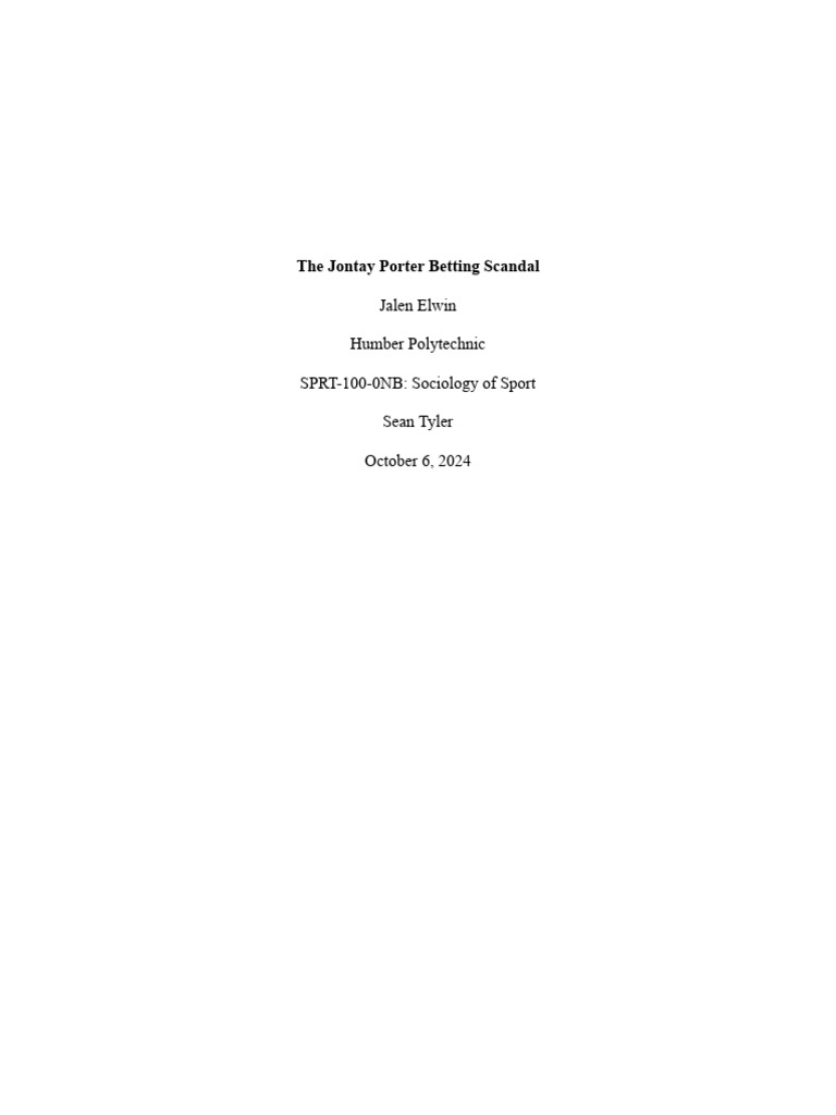 Jontay Porter NBA Betting Scandal | PDF | Sports Betting | Sports