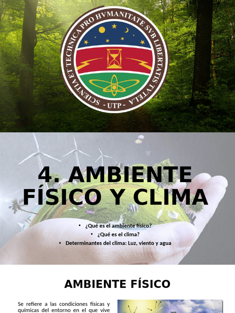4,1. Ambiente Fisico, Determinantes Del Clima, Luz, Viento, Agua | PDF ...