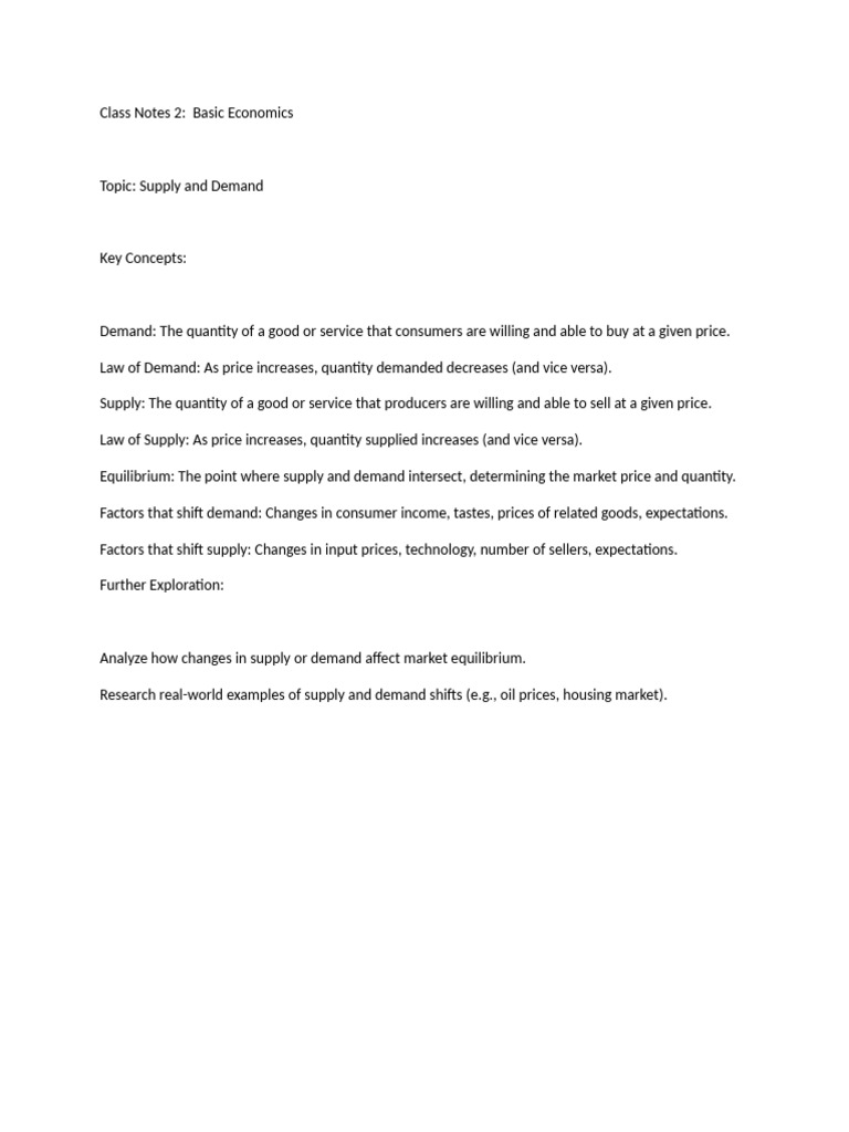 Basic Economics | PDF