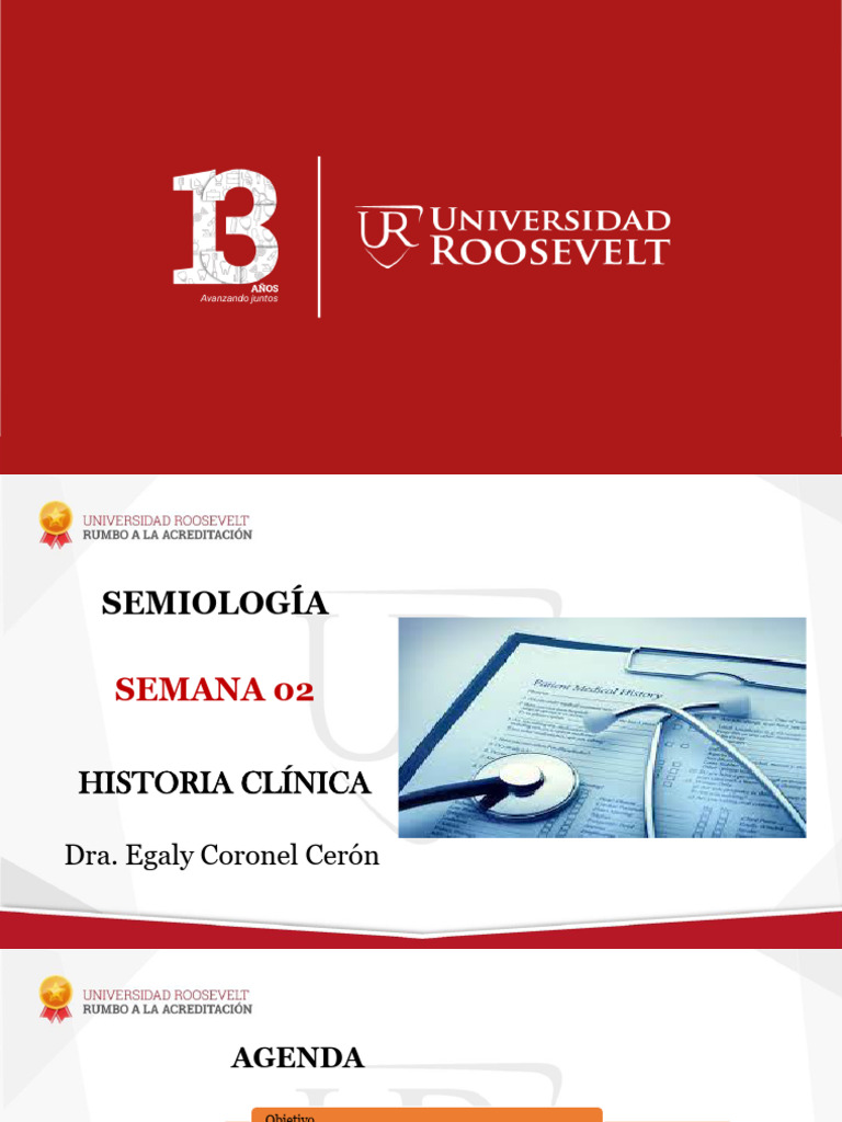 SEMANA2 - HISTORIA CLINICA | PDF | Historial médico | Clínica
