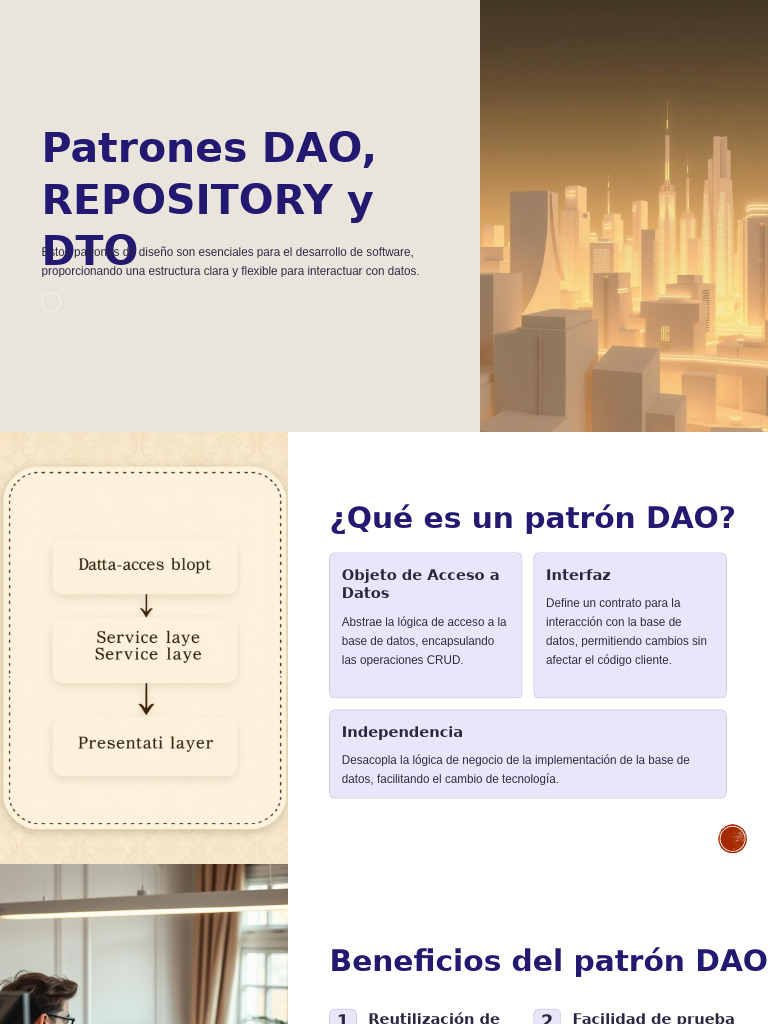 Patrones DAO REPOSITORY y DTO | PDF | Bases de datos | Software