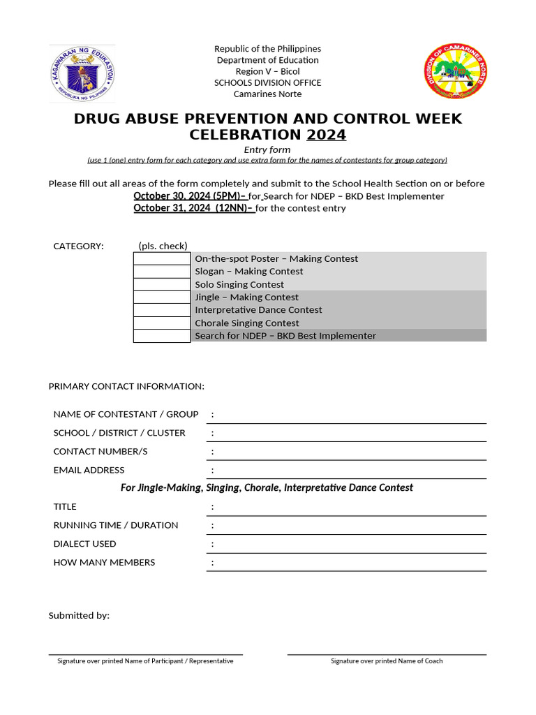 DAPC Week 2025 Activities and Contests | PDF | Dances | Body Language