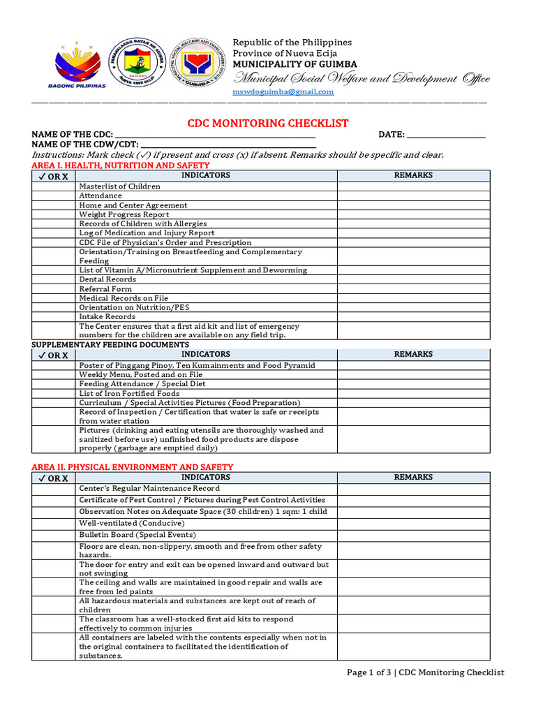 Accreditation Monitoring Checklist | PDF