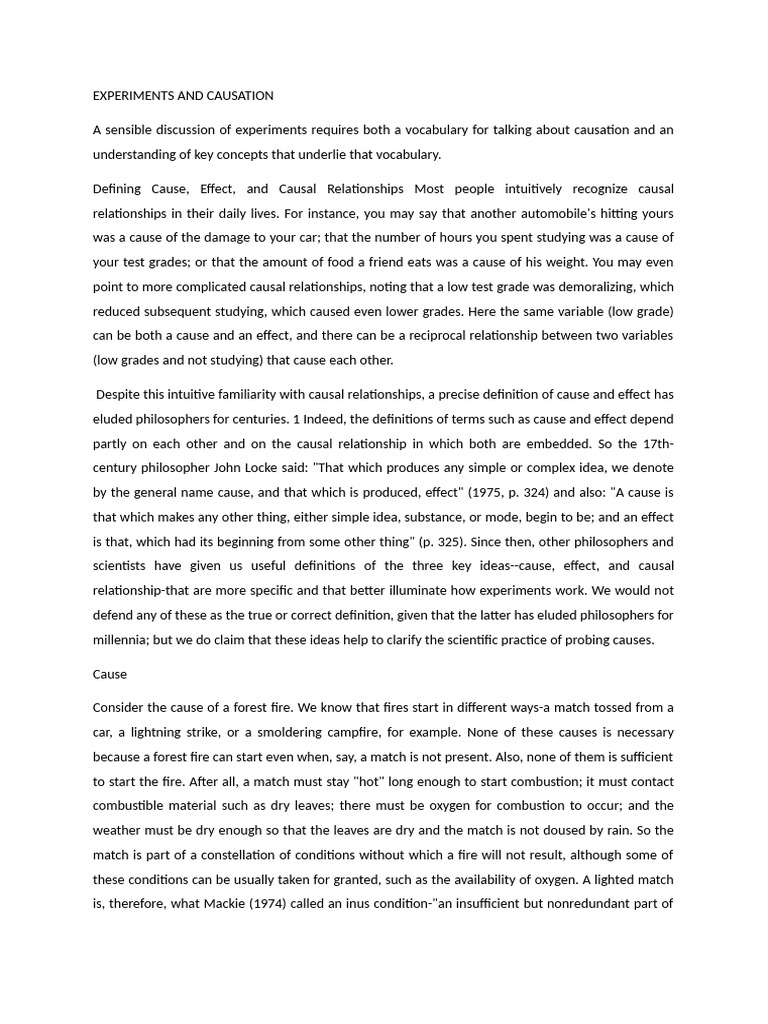 review jurnal eksperimen 3-9 | PDF | Causality | Experiment