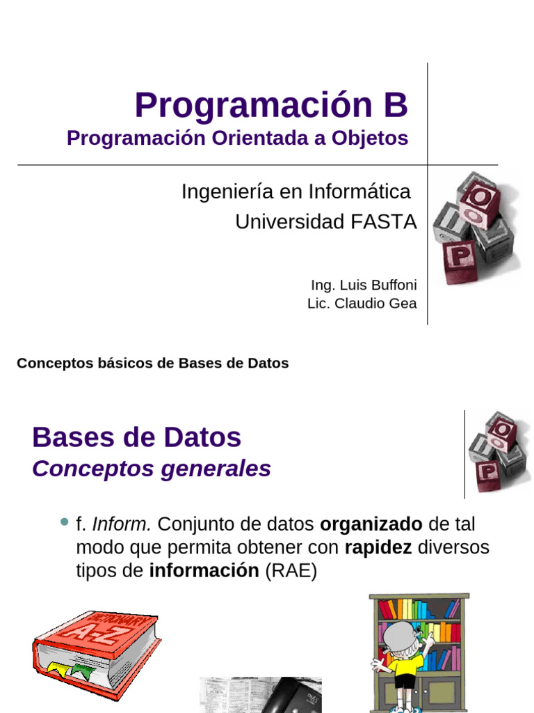 Java - Clase BD Intro | PDF | Bases de datos | Base de datos relacional