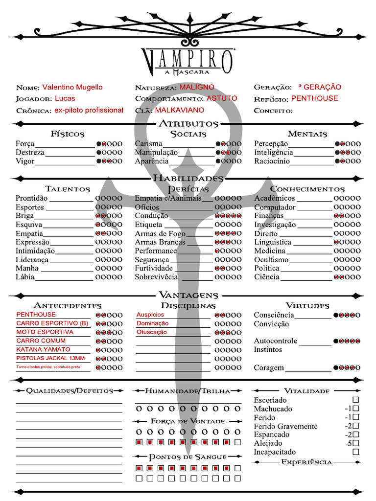 Ficha Luqinhas Att (1) | PDF