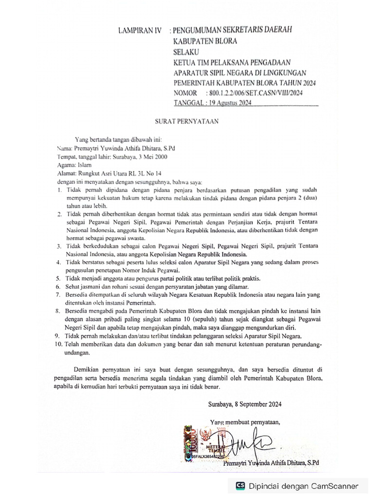 Lampiran 4 - PREMAYTRI YUWINDA ATHIFA DHITARA | PDF