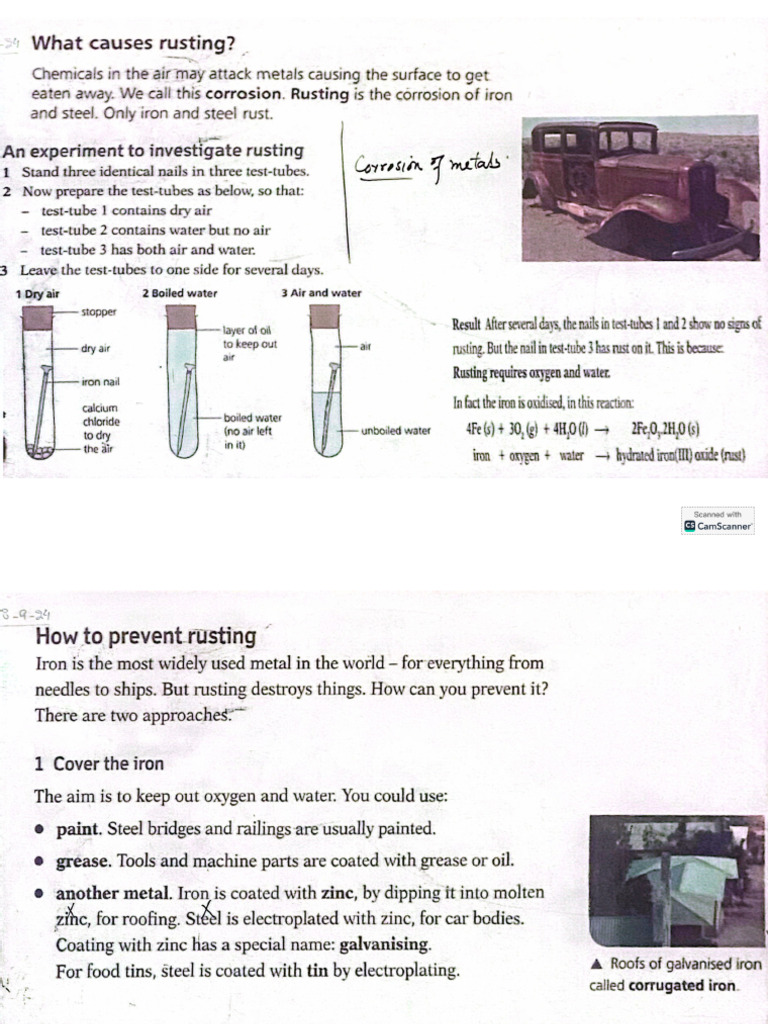 Rusting, Rust Prevention | PDF