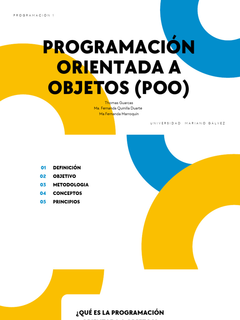 Introducción a la POO: Clases y Objetos | PDF | Objeto (informática ...