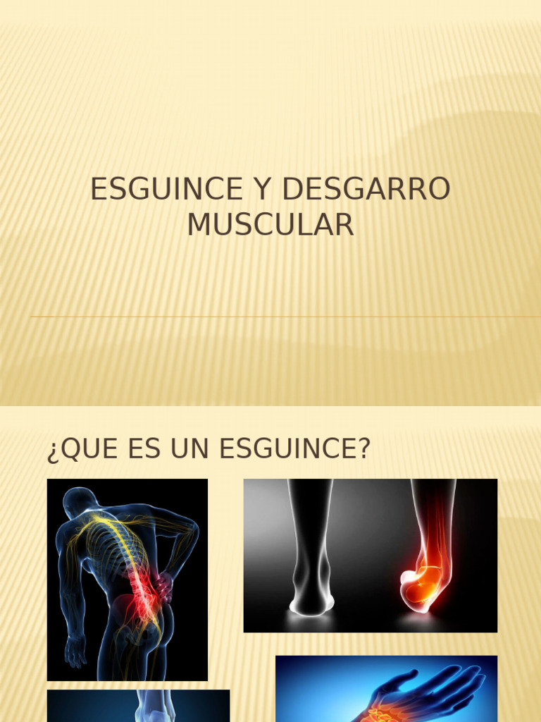 Esguince y Desgarro Muscular: Guía Completa | PDF