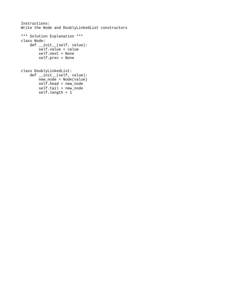 Coding Exercise 17 DLL Constructor | PDF | Computers