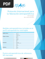 Protocolo de Medidas Antropométricas ISAK | PDF