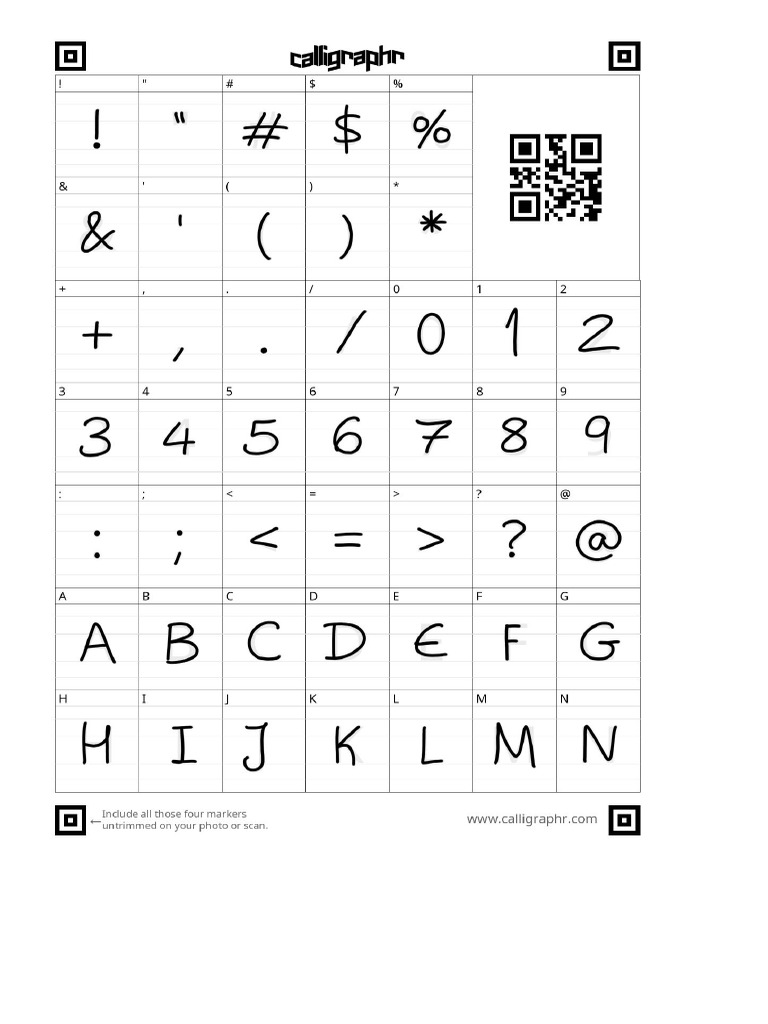 Calligraphr Font Capital | PDF