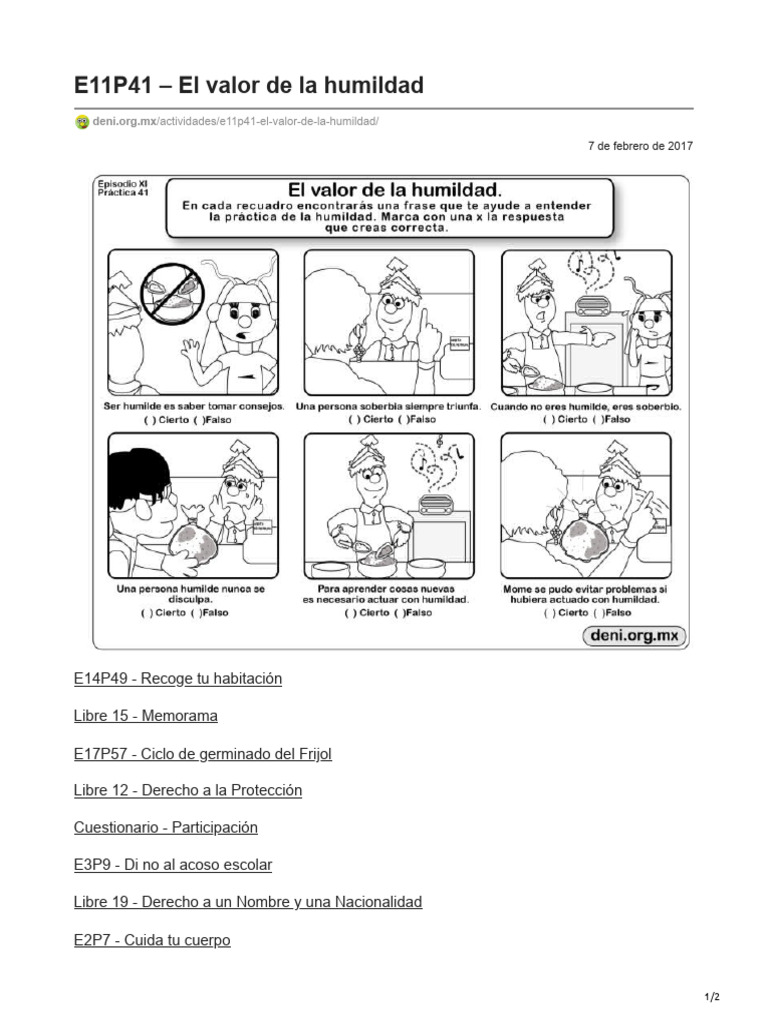 El Valor de La Humildad | PDF | Artes del Lenguaje y Comunicación ...