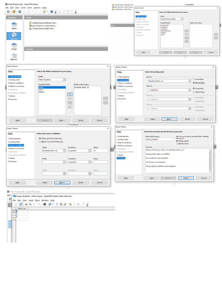 Creating A Query | PDF