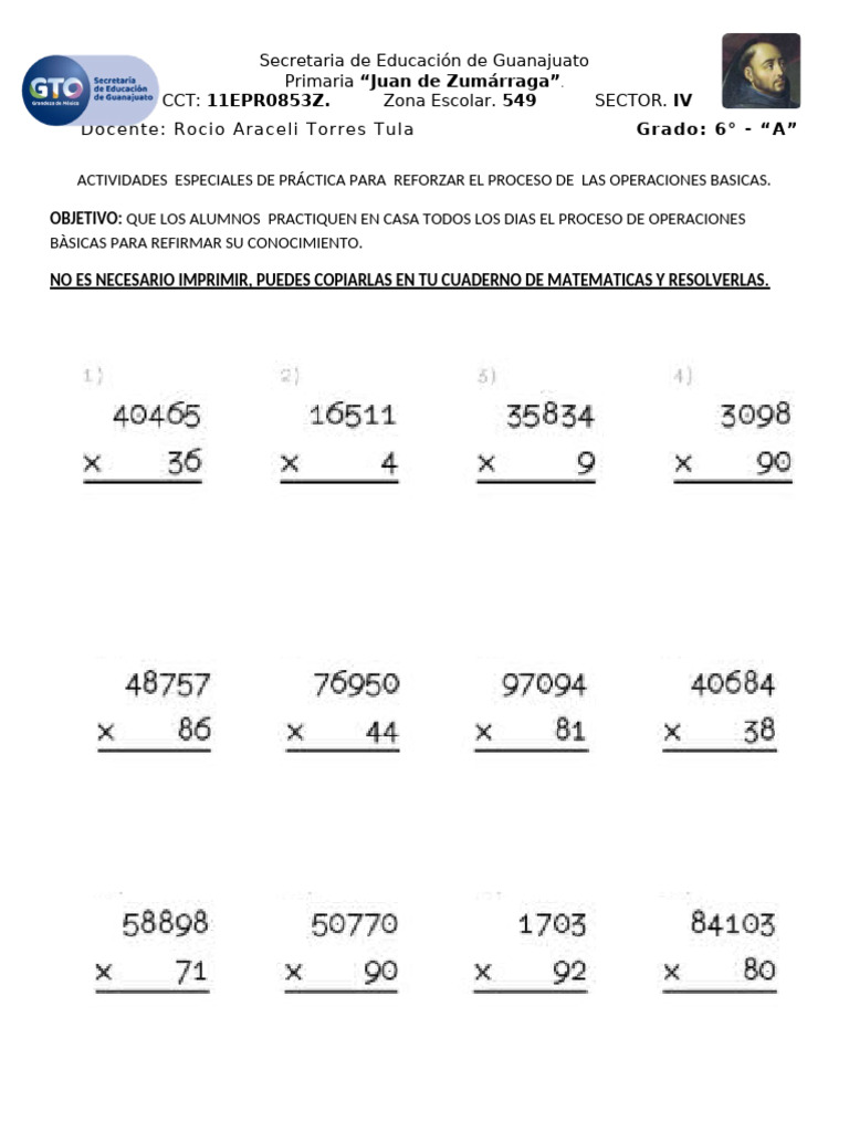 Practica de Operaciones Basicas | PDF | Crecimiento personal y profesional