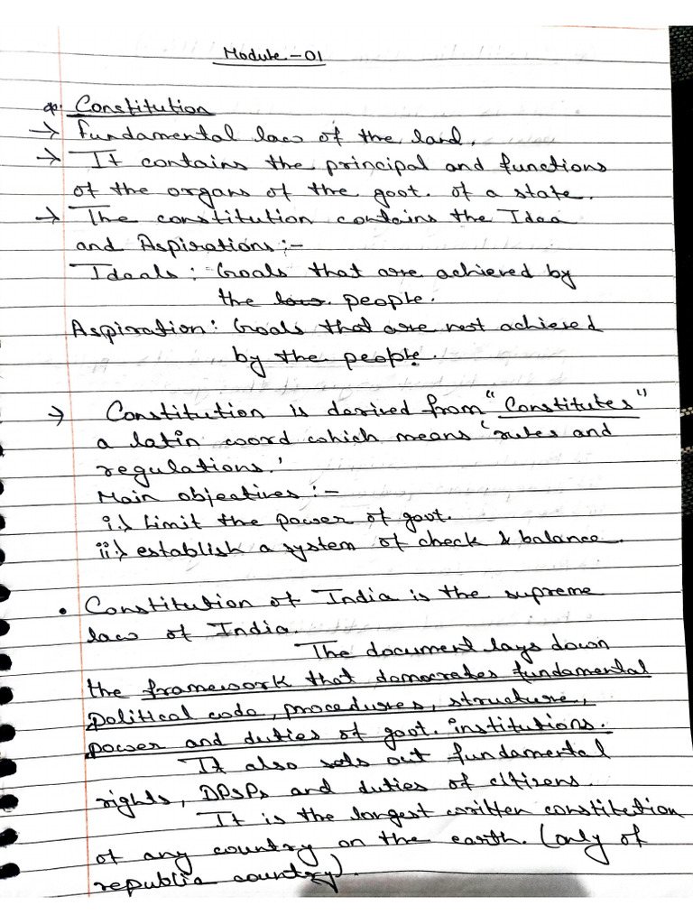 Consti Module 1 - 3 | PDF