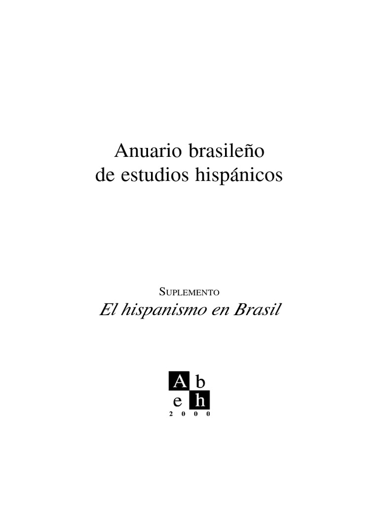 El Hispanismo en Brasil - Completo | PDF | España | Brasil