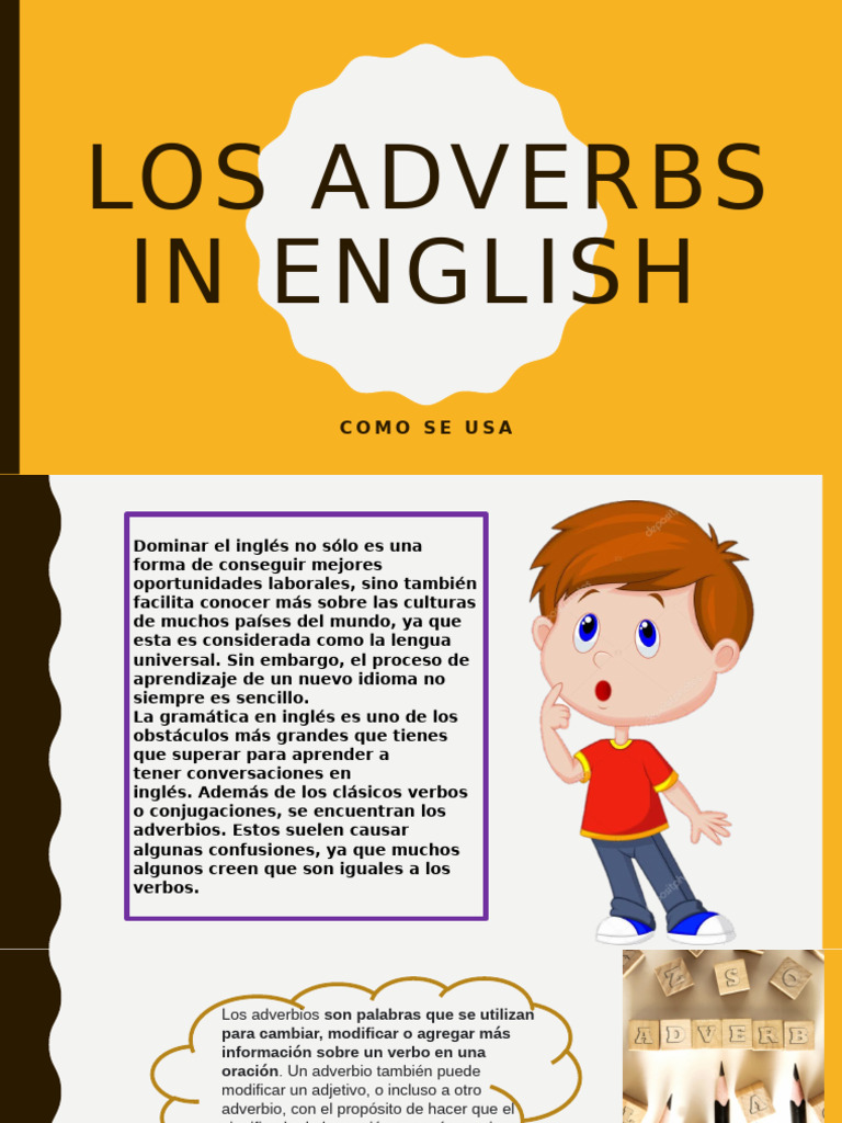 Los adverbs in english | PDF | Adverbio | Verbo